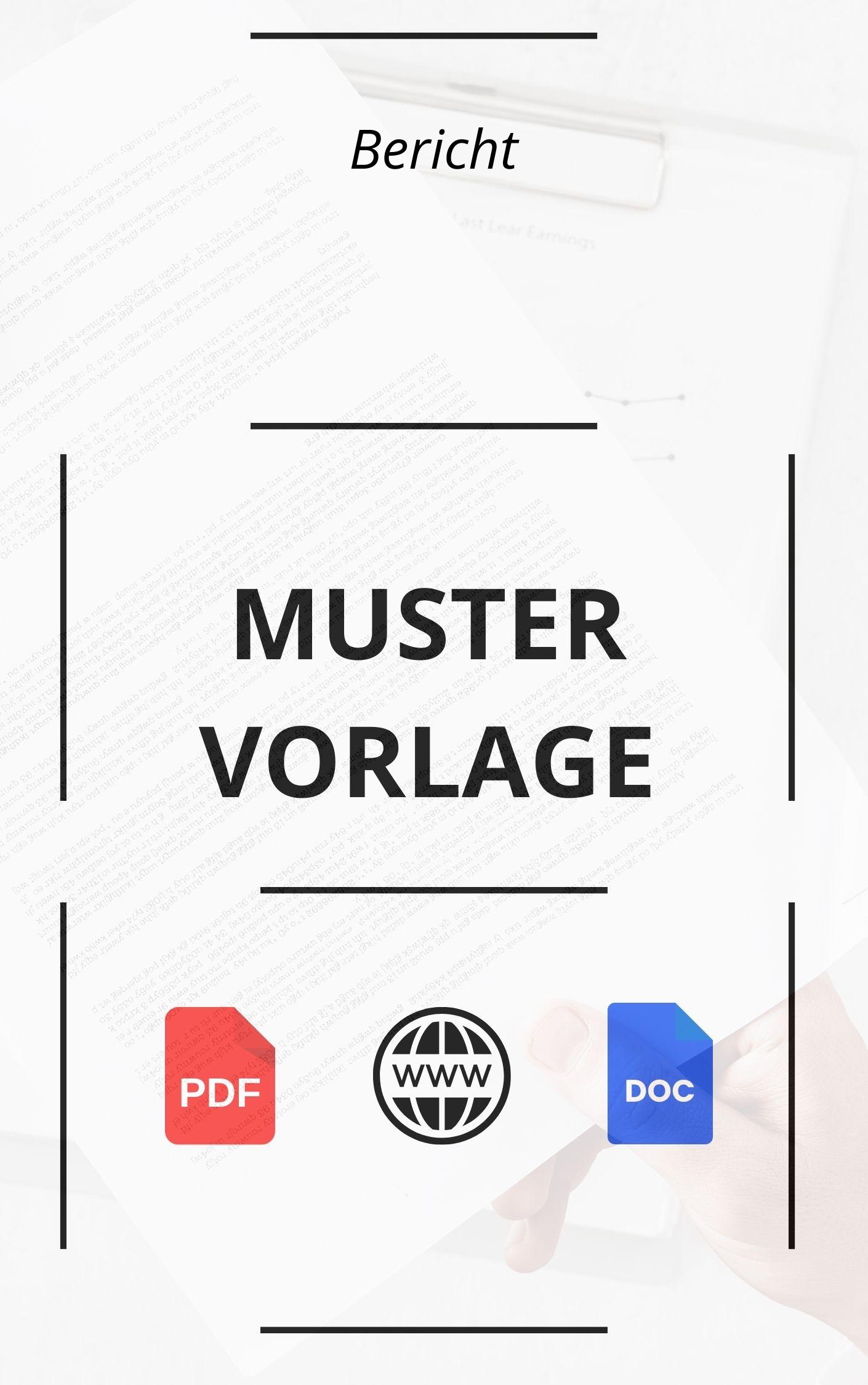 Wie Schreibt Man Ein Bericht - Muster und Vorlage